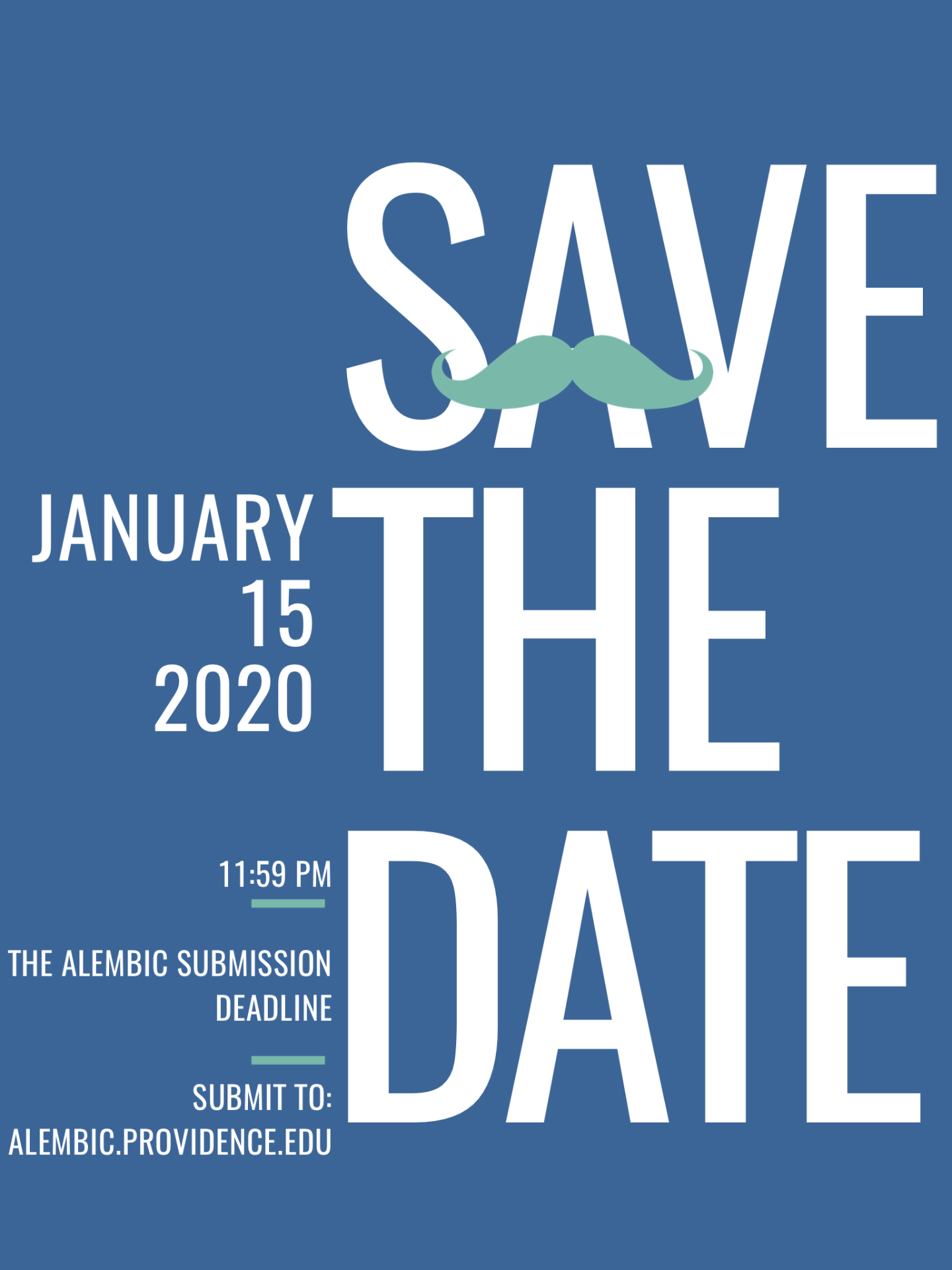 Save the Date! 2020 Submission Deadline – The Alembic